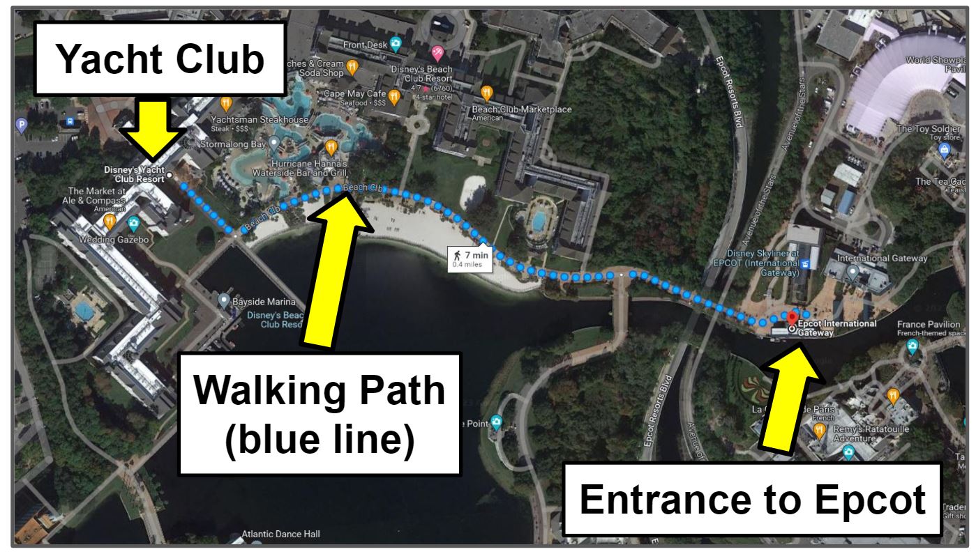 3 Ways to Go From the Yacht Club to Epcot (2024) - Resort Rat