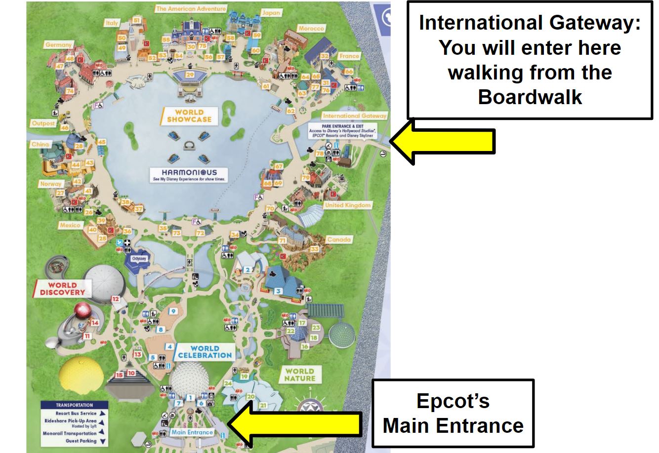 3 Ways to go from Disney's Boardwalk to Epcot (2024) - Resort Rat