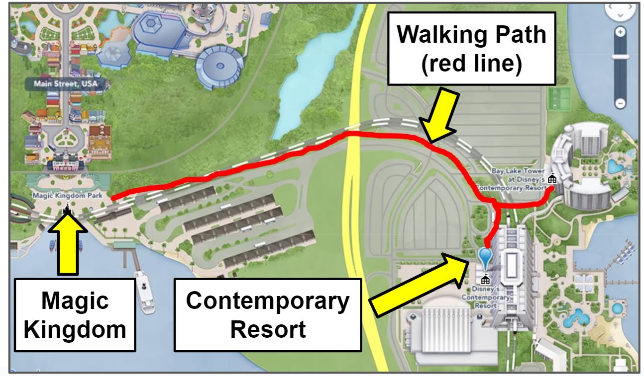 8 Transportation Options at Disney's Contemporary (2025) - Resort Rat